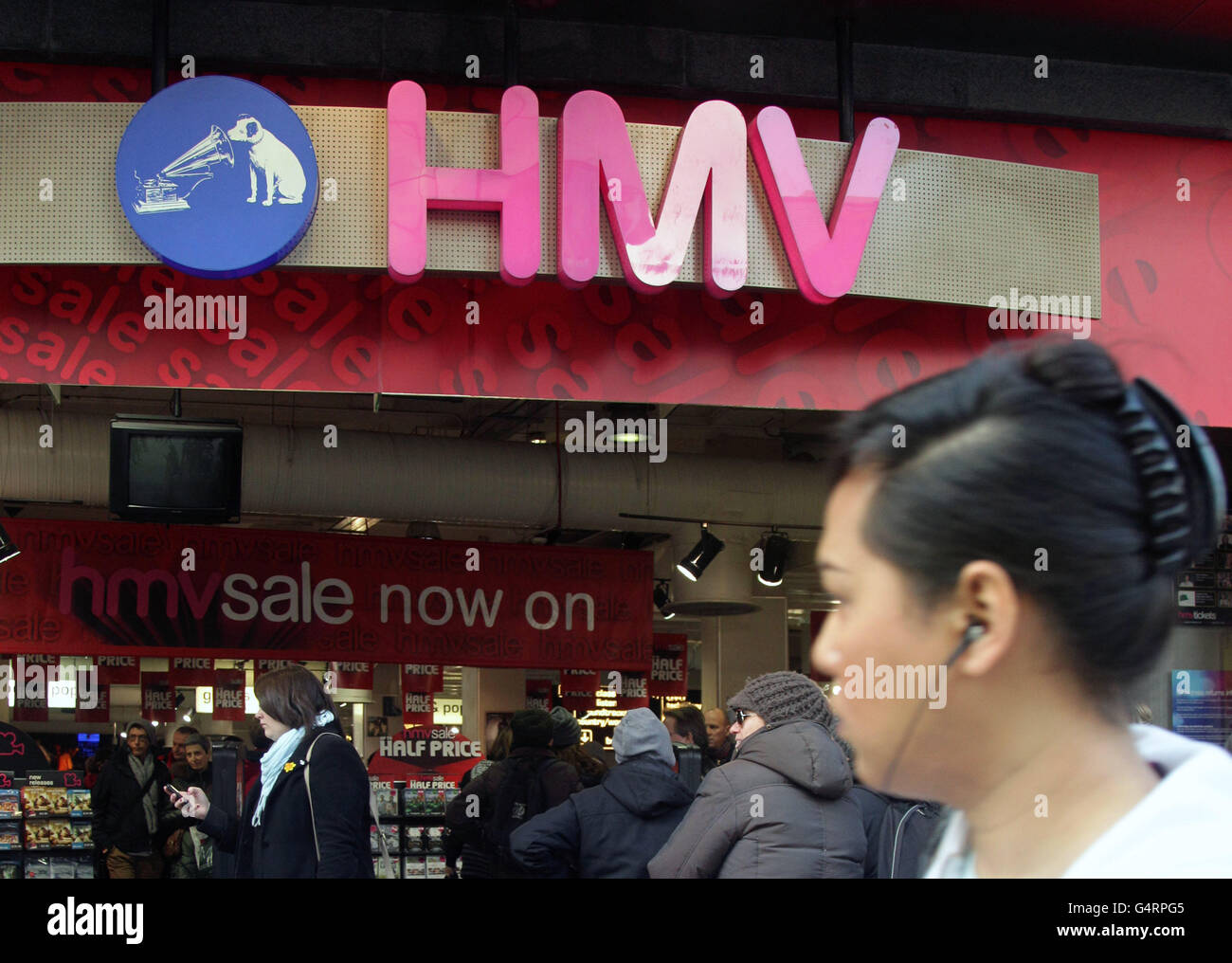 The HMV store on Oxford Street, central London Stock Photo - Alamy