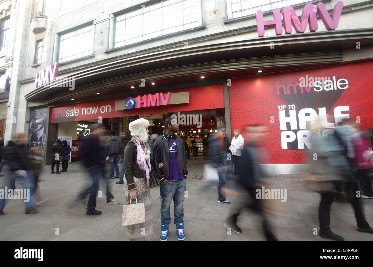 The HMV store on Oxford Street, central London Stock Photo - Alamy