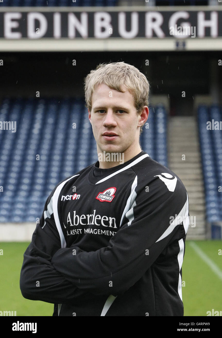 Gregory hunter during the announcement at murrayfield hi-res stock ...