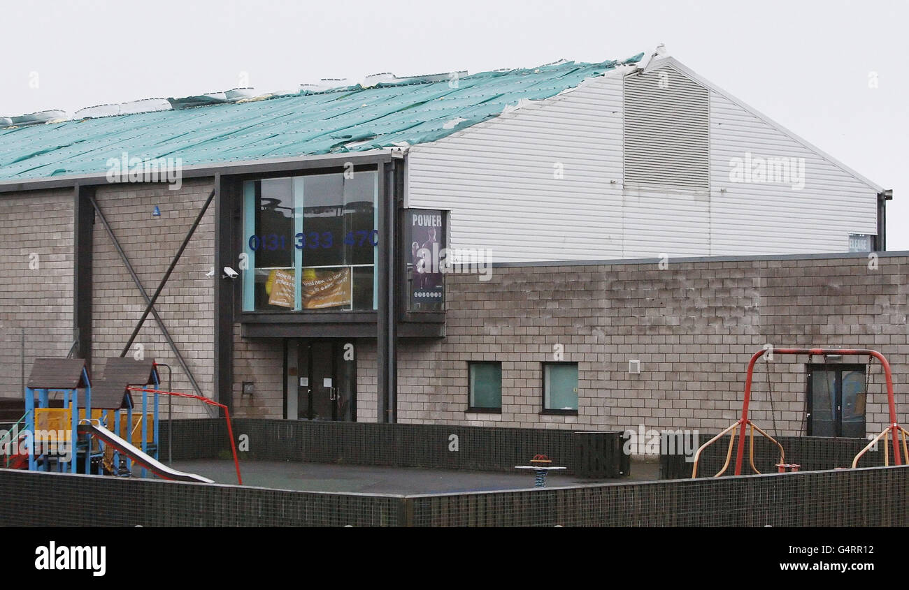 Kirkliston Leisure Centre in Kirkliston near Edinburgh pictured with ...