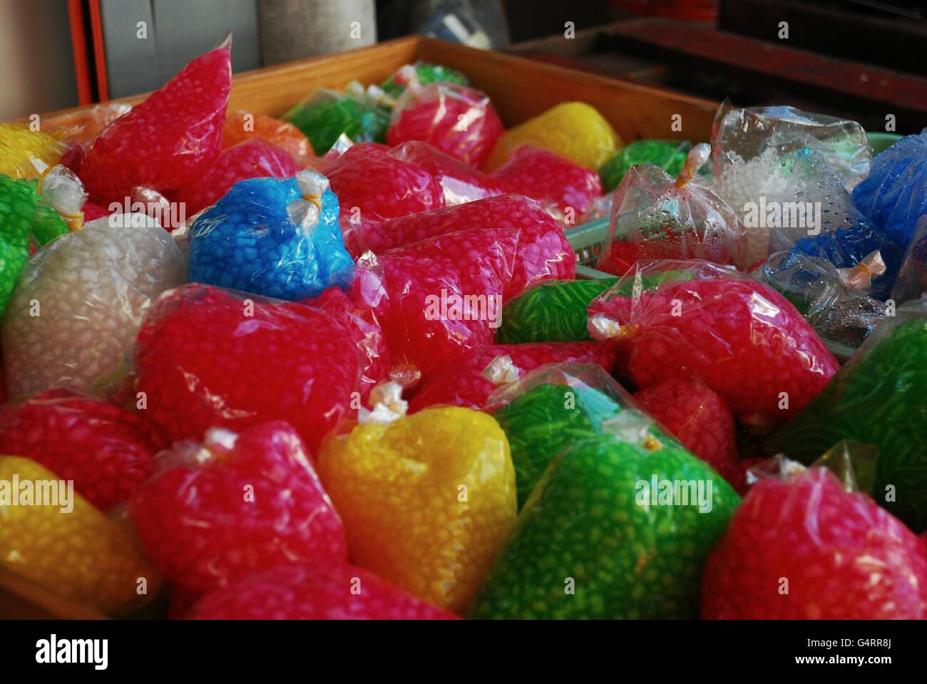 Thai sweets on a market stall, Bangkok, Thailand Stock Photo - Alamy
