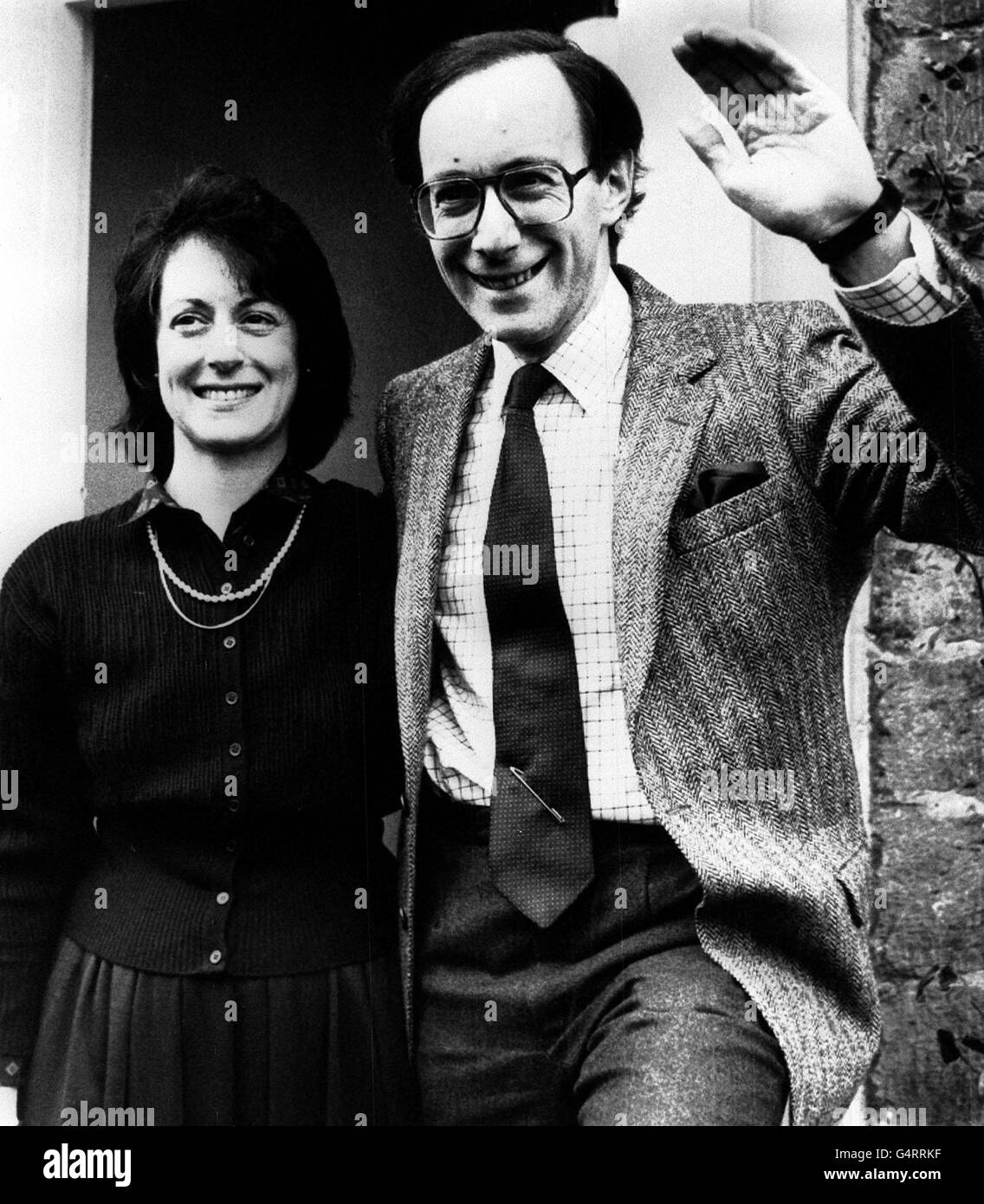 Malcom Rifkind (39), MP for Edinburgh, Pentlands, with his wife Edith ...