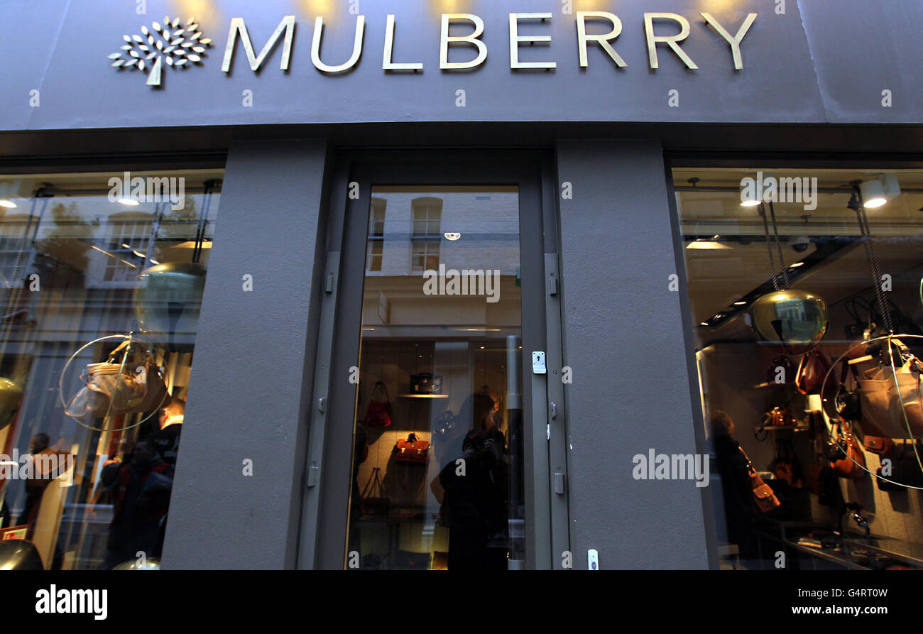 Mulberry stock. A general view of the Mulberry shop in Floral Street ...