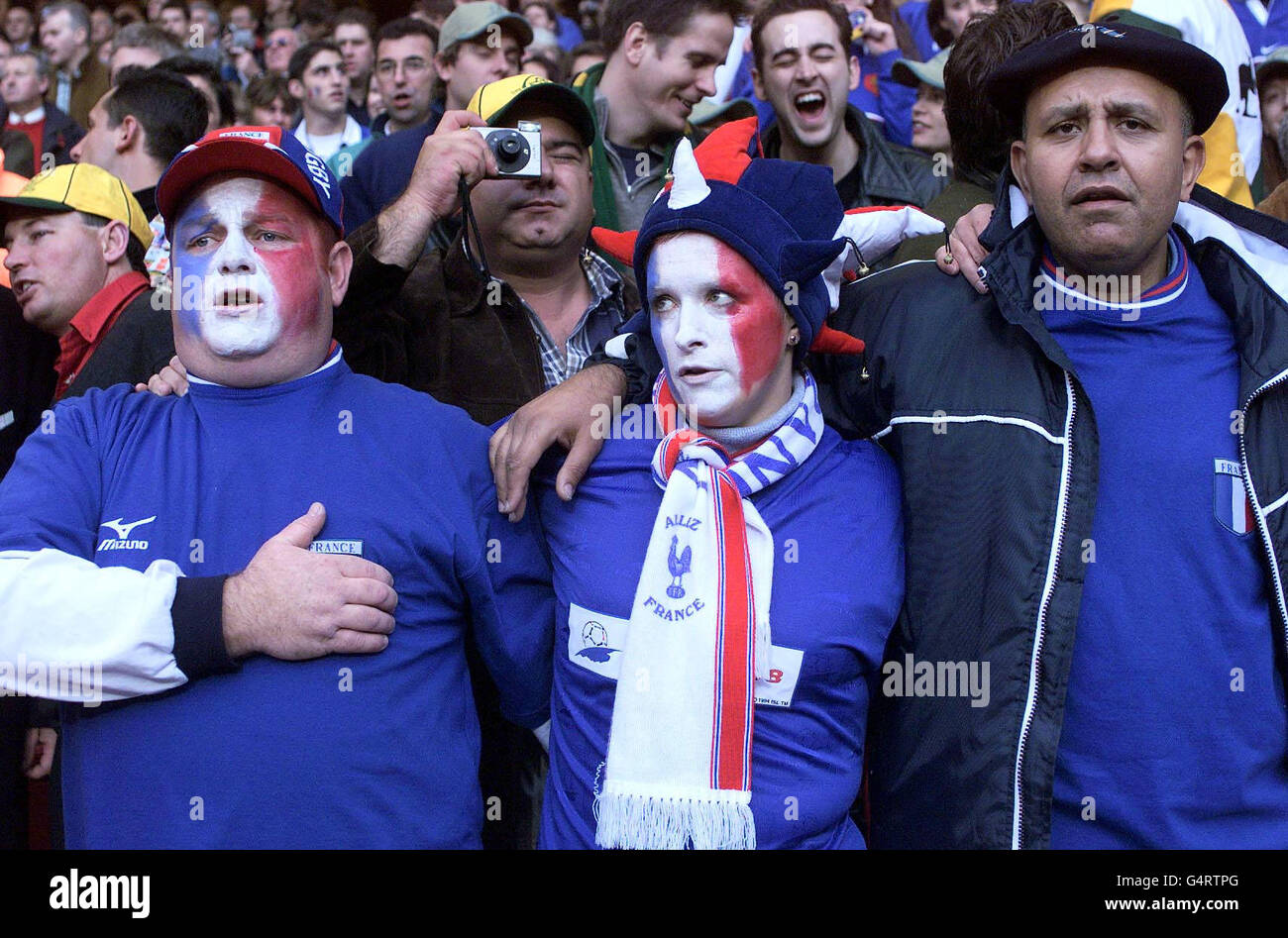 Rugby Final/France fans Stock Photo - Alamy