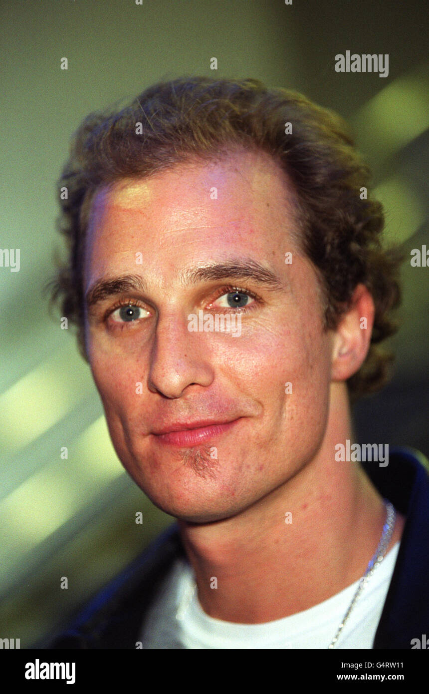 American actor Matthew McConaughey at the Odeon cinema in London's ...