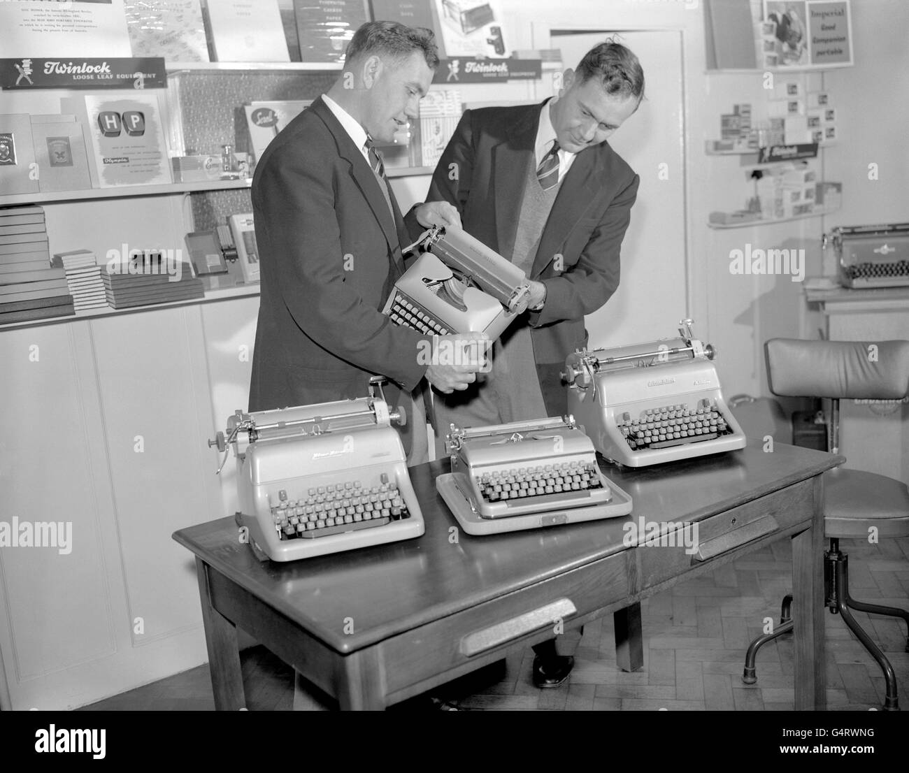 Surrey's famous cricketing twins Alec (left) and Eric Bedser prepare ...