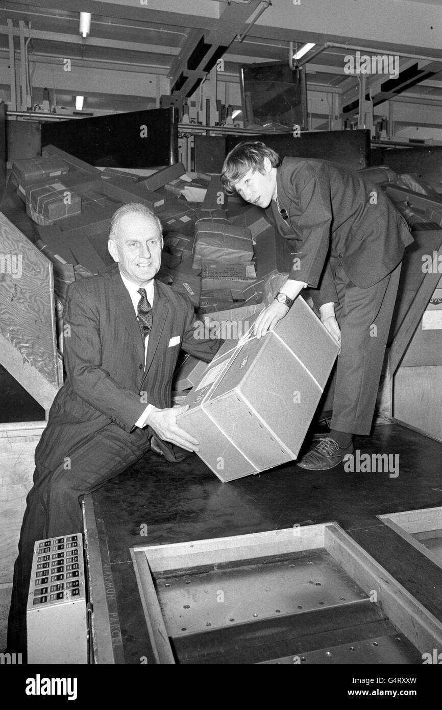 British Postal Service - Actor Becomes A Postman - London Stock Photo ...