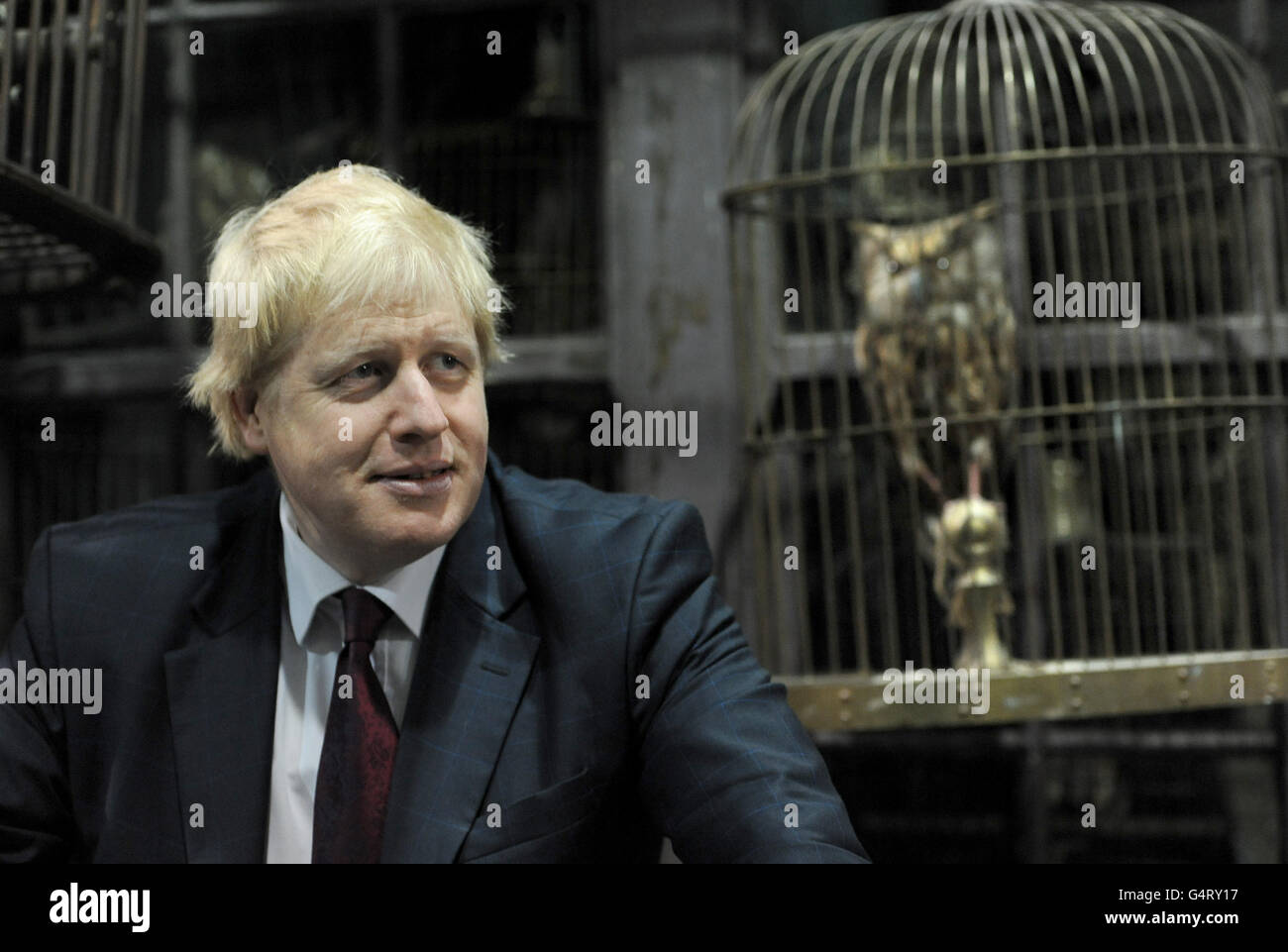 Boris johnson visits the making of harry potter hi-res stock ...