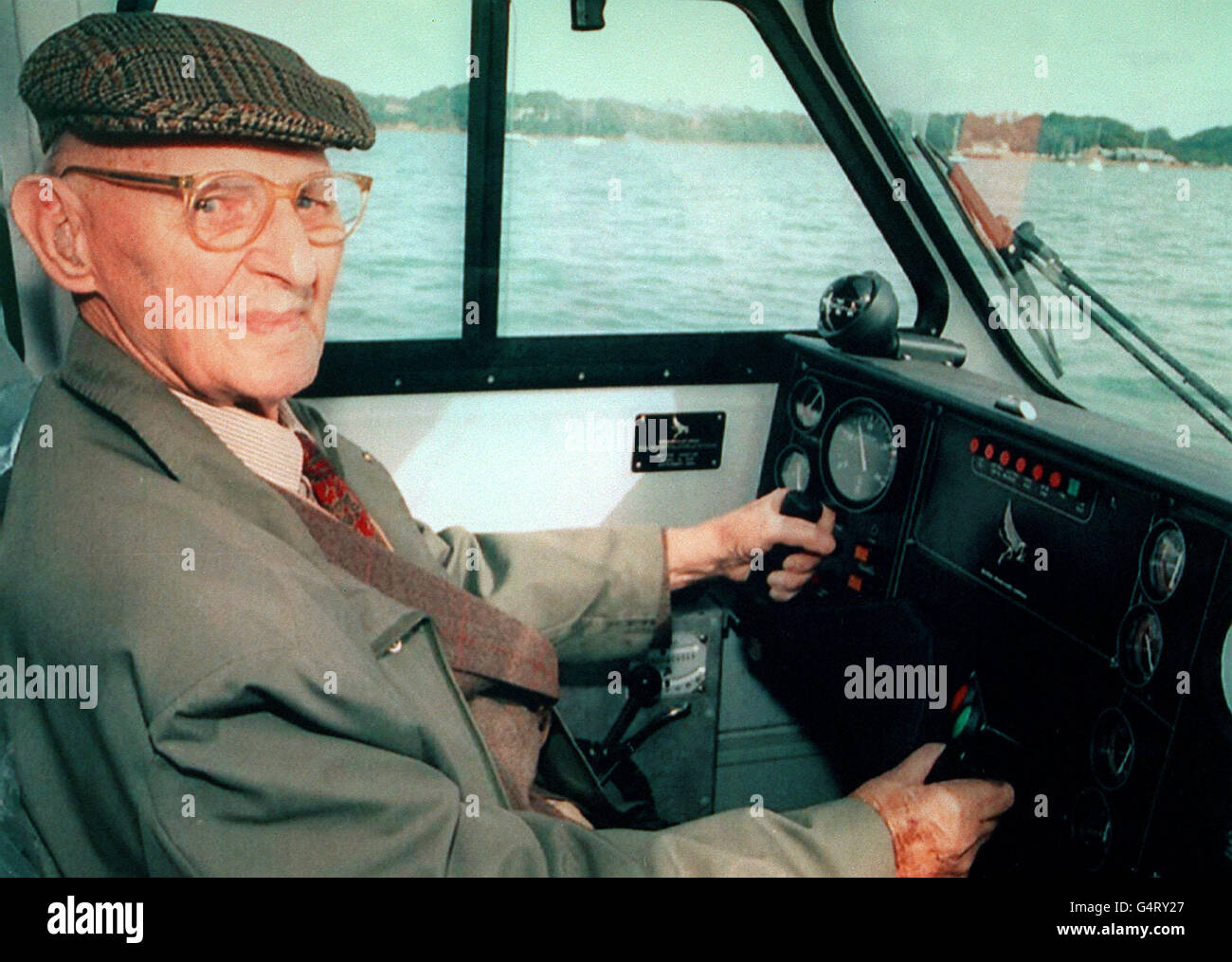 Sir Christopher Cockerell, the inventor of the Hovercraft, takes ...