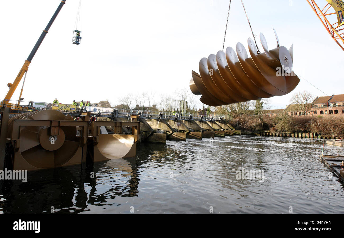 Windsor Hydropower Scheme Stock Photo - Alamy