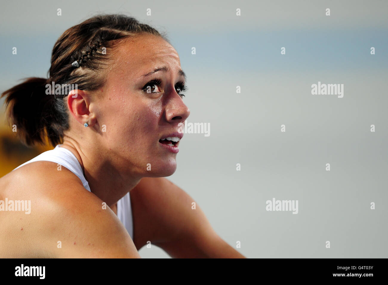 Poland's Marika Popowicz after finishing in the Women's 4x100 Metres ...