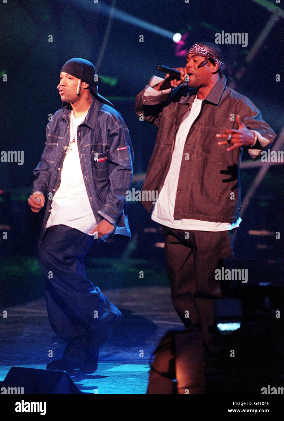 Rap artists Redman (left) and Method Man performing at the MOBO (Music ...
