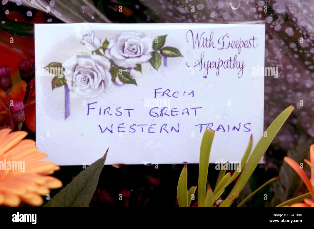 RAIL Crash Message/GWR Stock Photo - Alamy