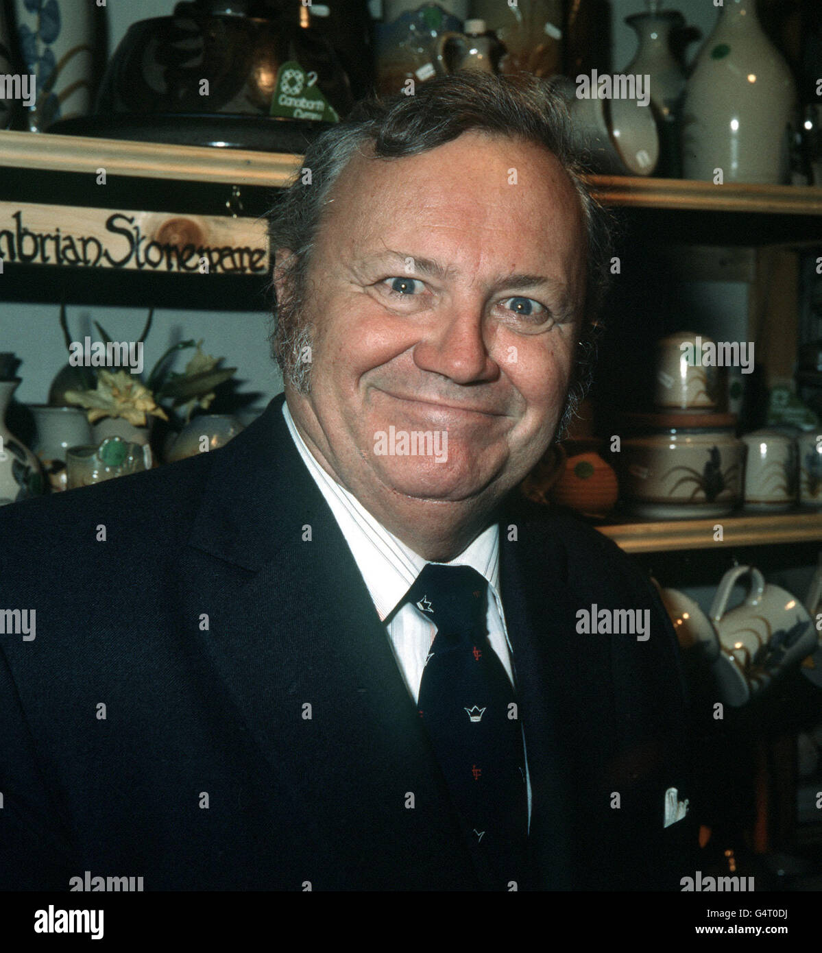Comedian and singer Harry Secombe in London, making his first public ...