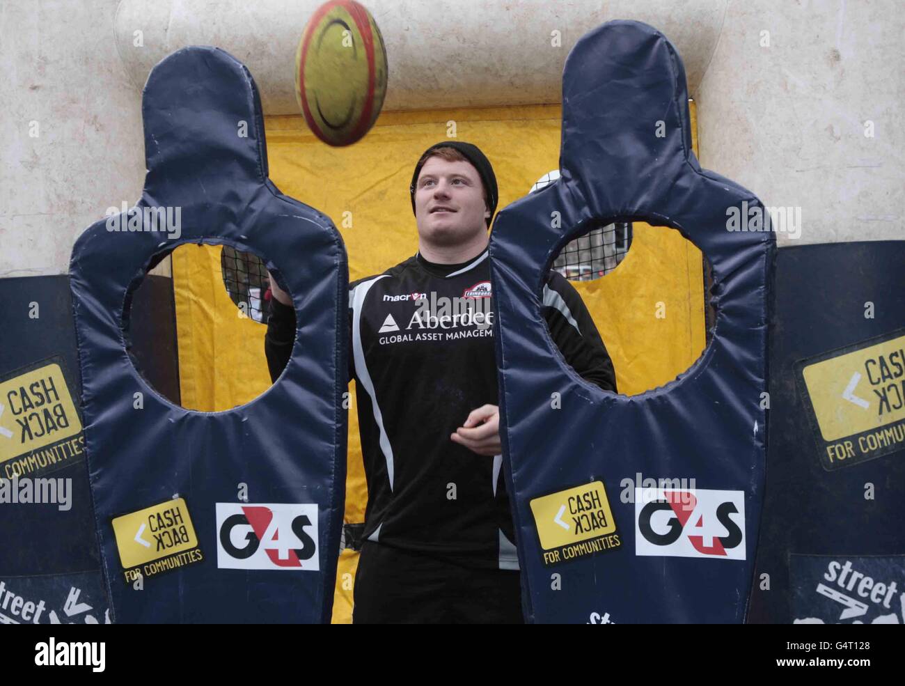 Edinburghs kyle traynor photocall on princes street hi-res stock ...