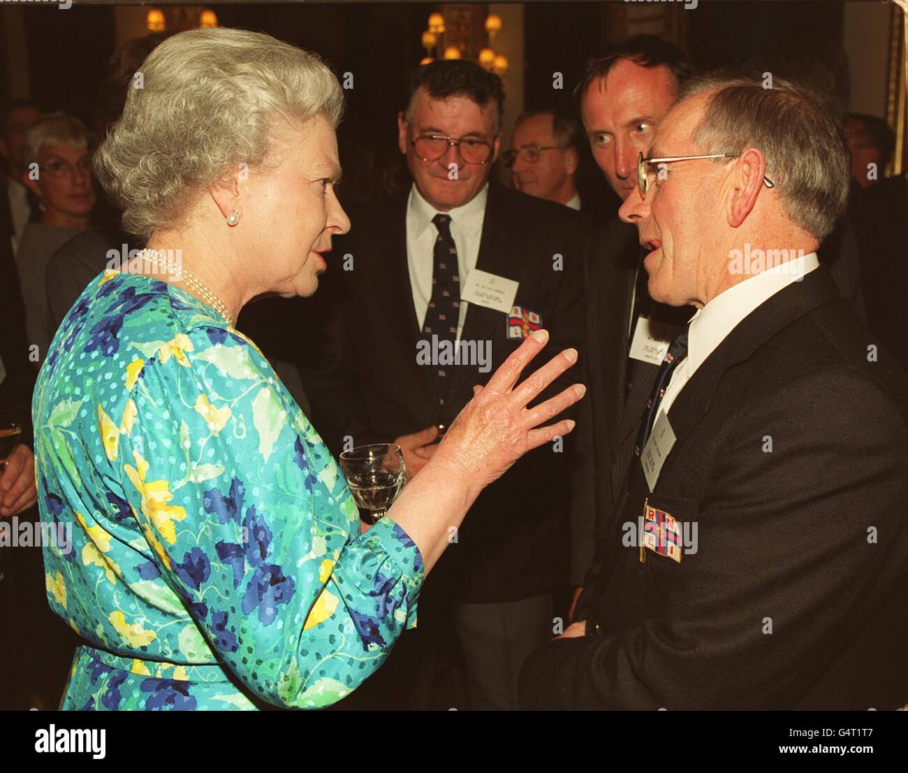 Fraserburgh lifeboat coxswain Arthur Sutherland speaks with HM Queen ...