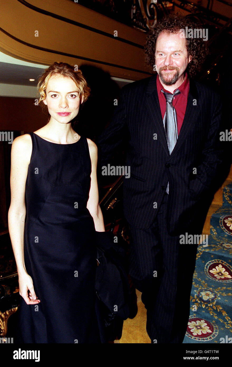 Actress Saffron Burrows and Director Mike Figgis at the Cafe Royal in ...