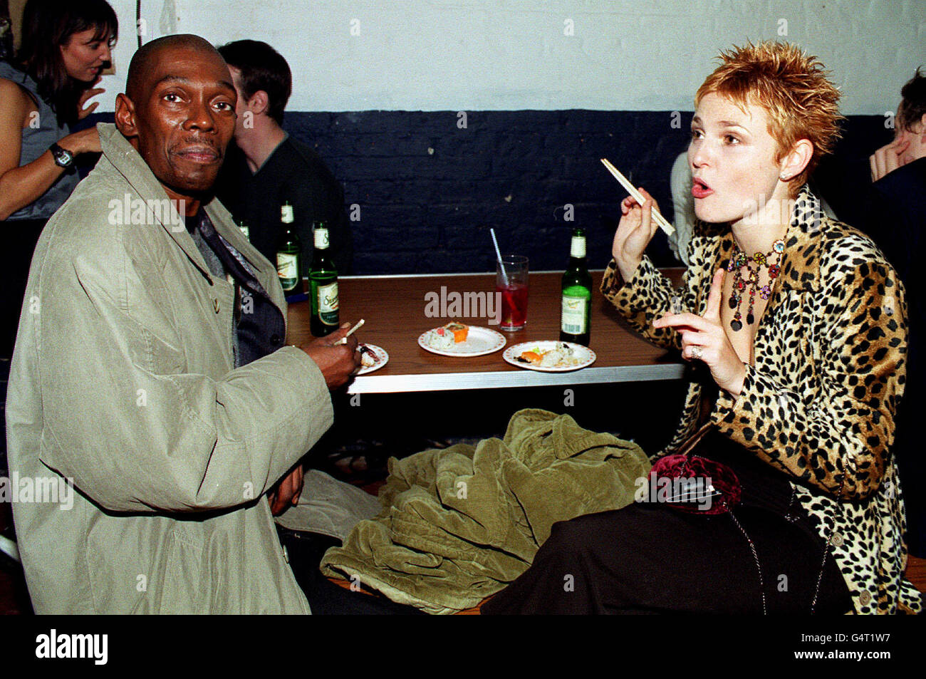 Maxi Jazz and Sister Bliss from the band Faithless at the Ericsson ...