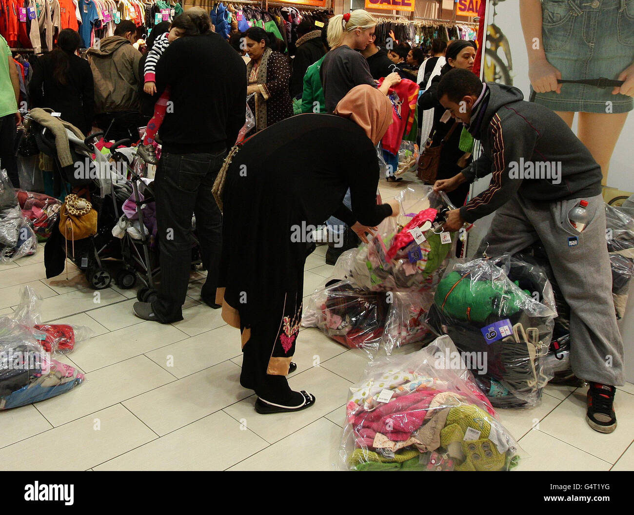 Shoppers at the Next Kids Boxing Day Sale at the Trafford Centre in ...