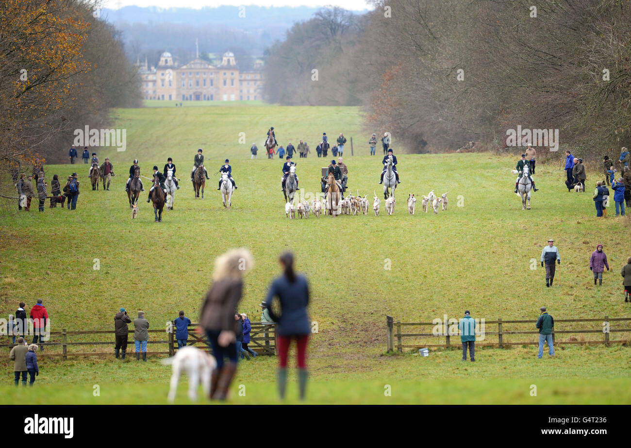 Post Christmas hunts Stock Photo - Alamy