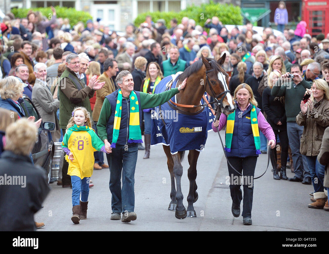 Kauto Star is led by Head Lad Clifford Baker, Stable Lass Rose Loxton ...