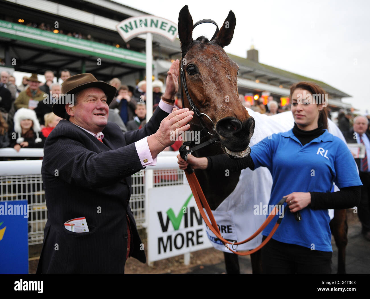 Winner coral welsh national chepstow racecourse hi-res stock ...