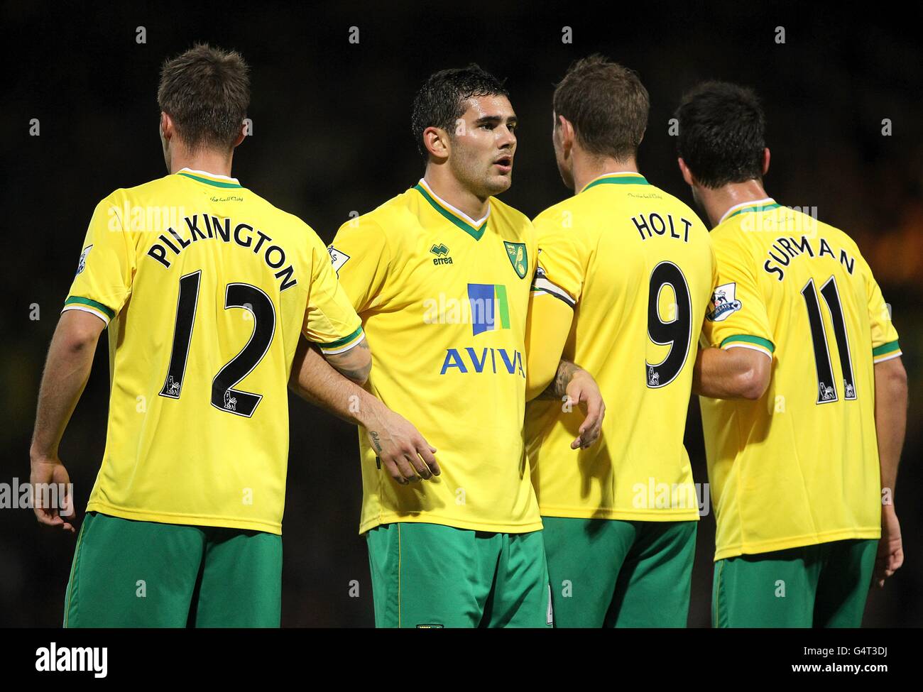 Norwich citys left to right bradley johnson hi-res stock photography ...