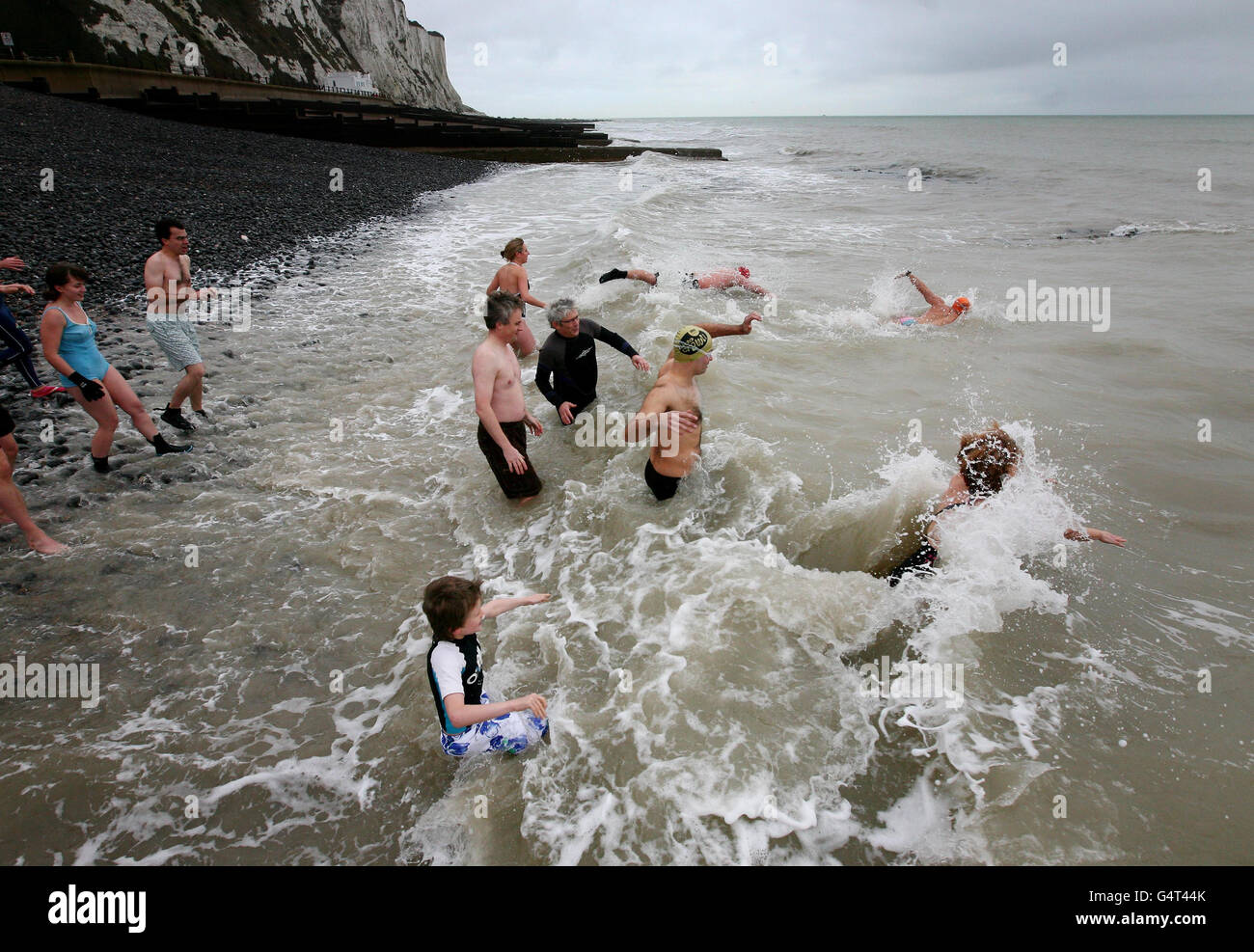 Celebrate new year early morning swim hi-res stock photography and ...
