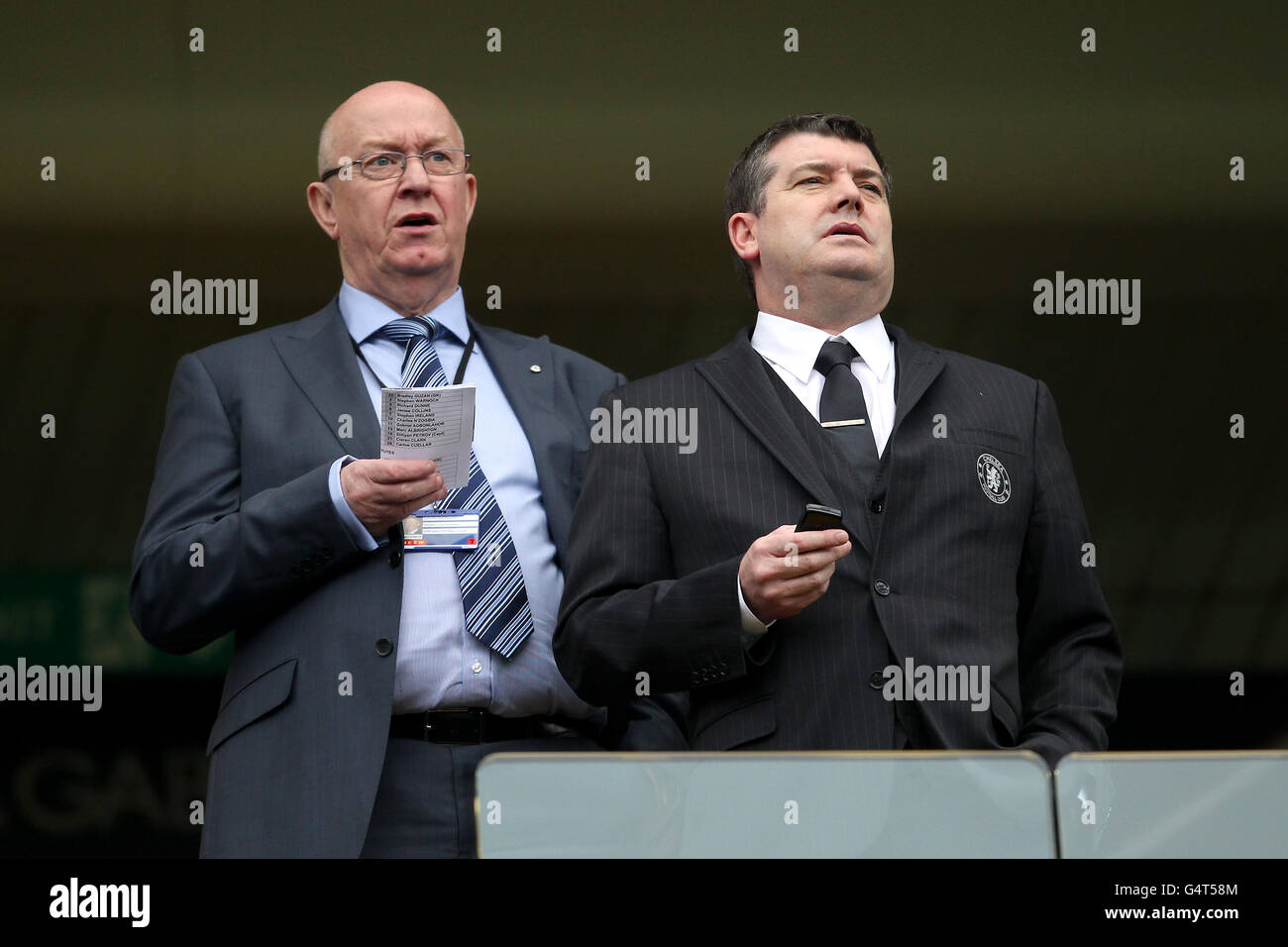Chelsea's Director/Club Sectretary David Barnard (left) and Chief ...