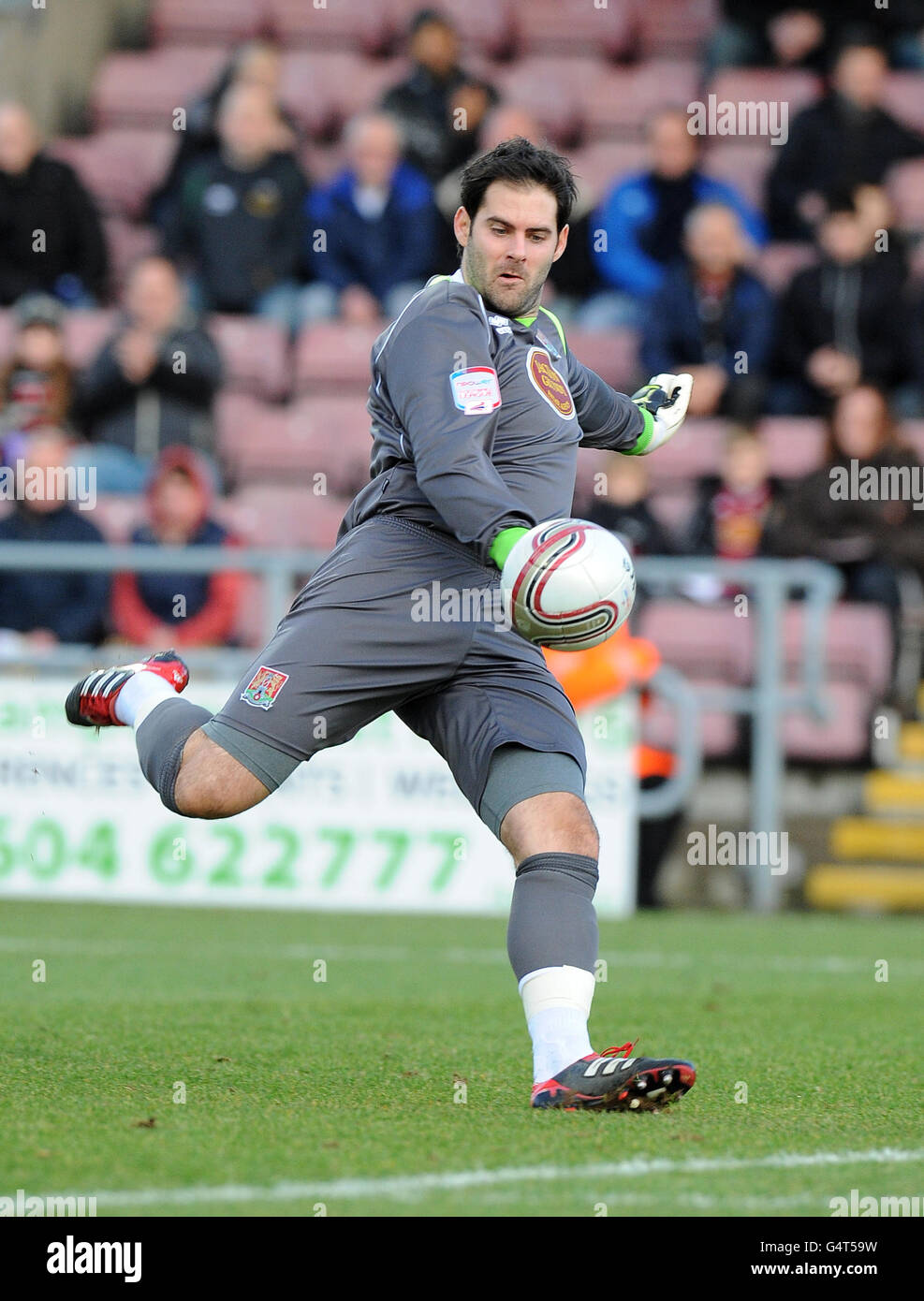 Northampton towns goal keeper shane higgs hi-res stock photography and ...