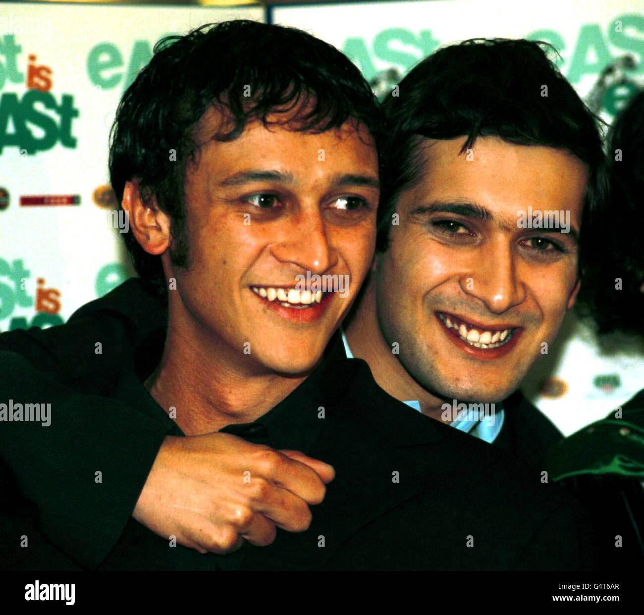 Actors Chris Bisson (left), of television soap Coronation Street, and ...