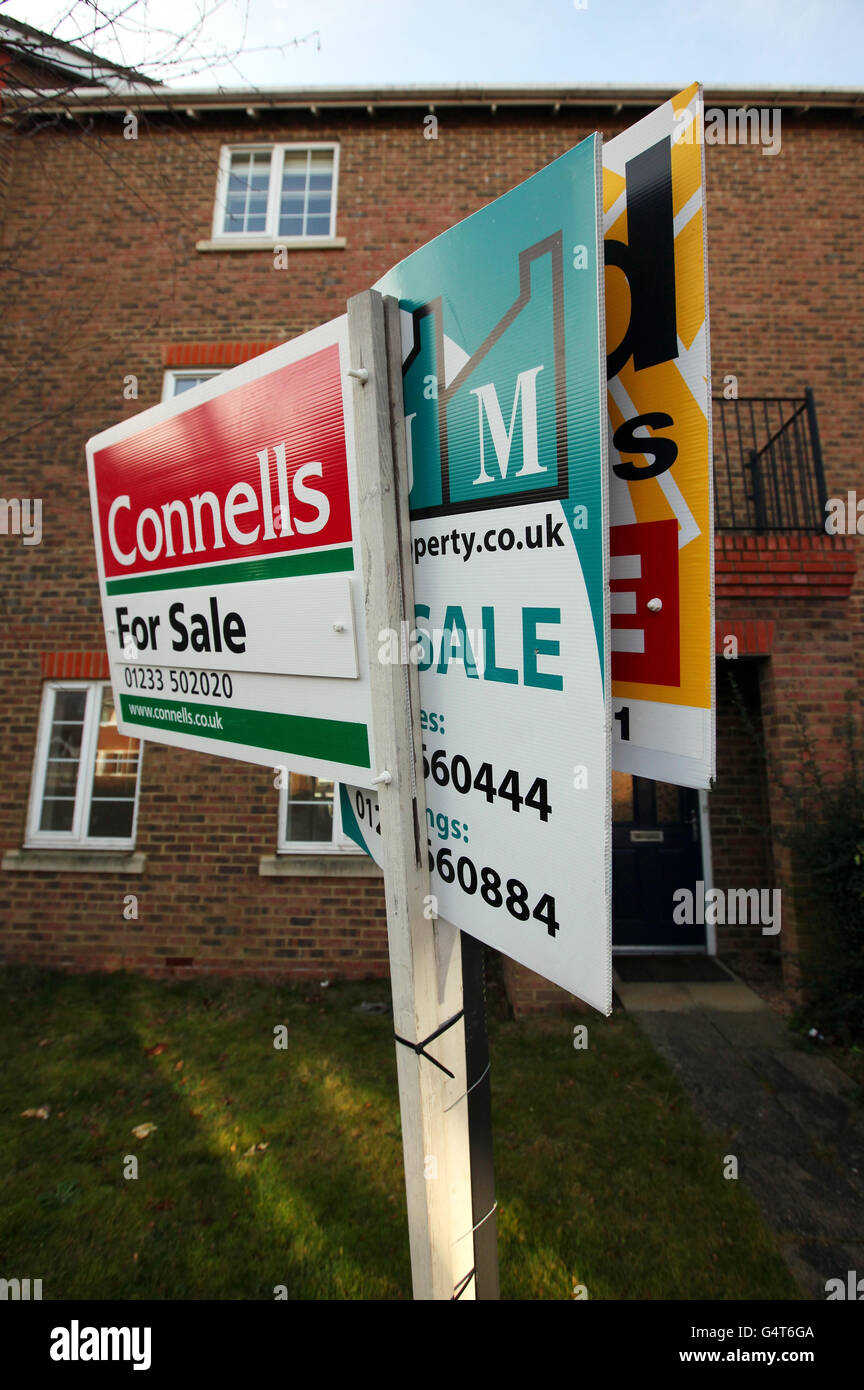 House prices fall Stock Photo - Alamy