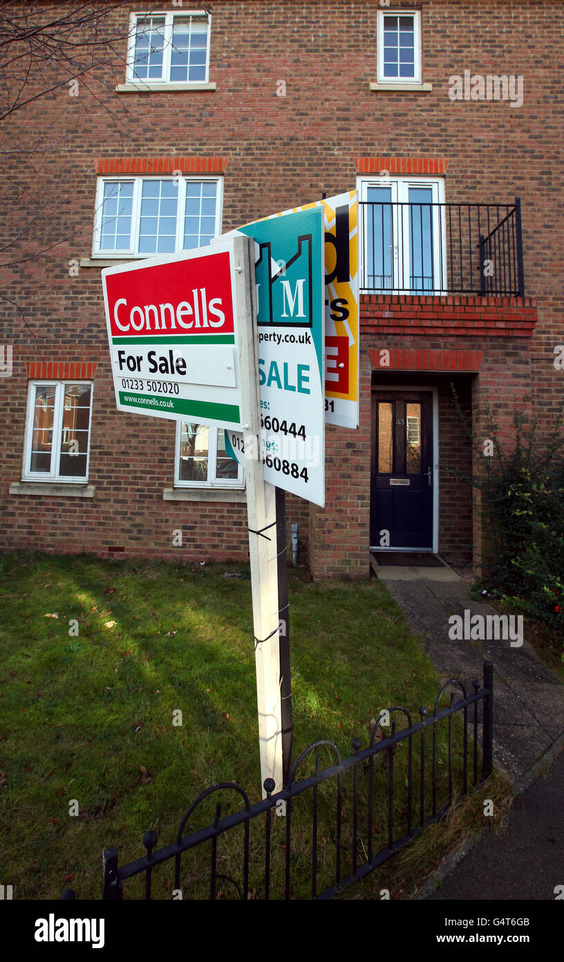 House prices fall Stock Photo - Alamy