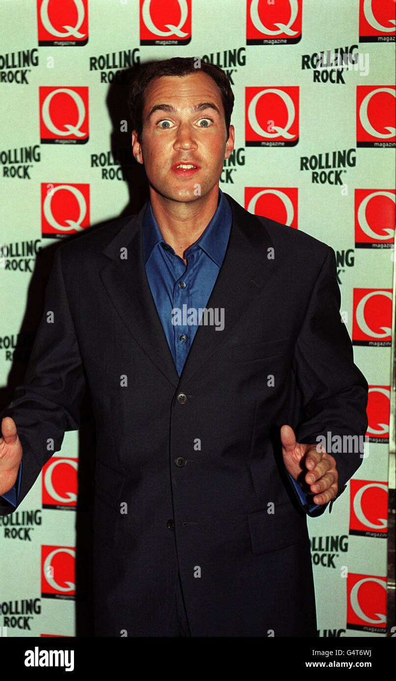 Big Breakfast TV presenter Johnny Vaughan arrives at London's Park Lane ...