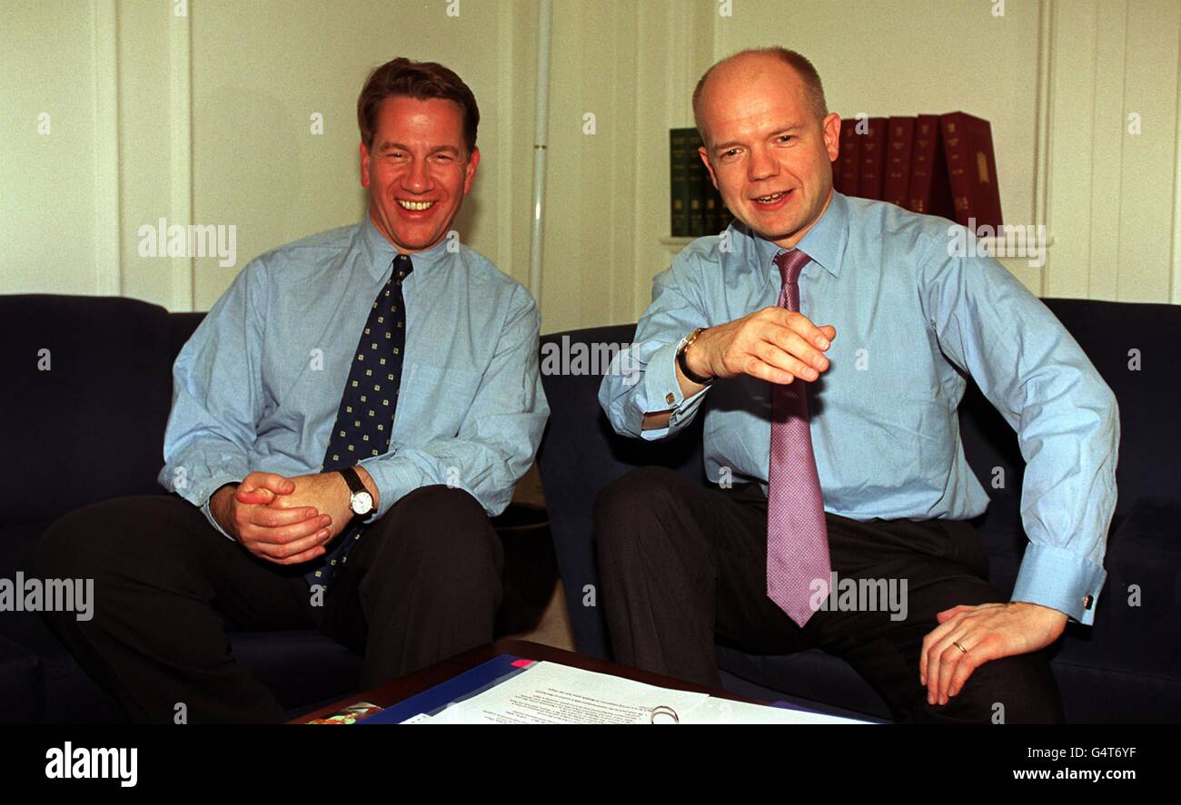 During a meeting at conservative central office in london hi-res stock ...