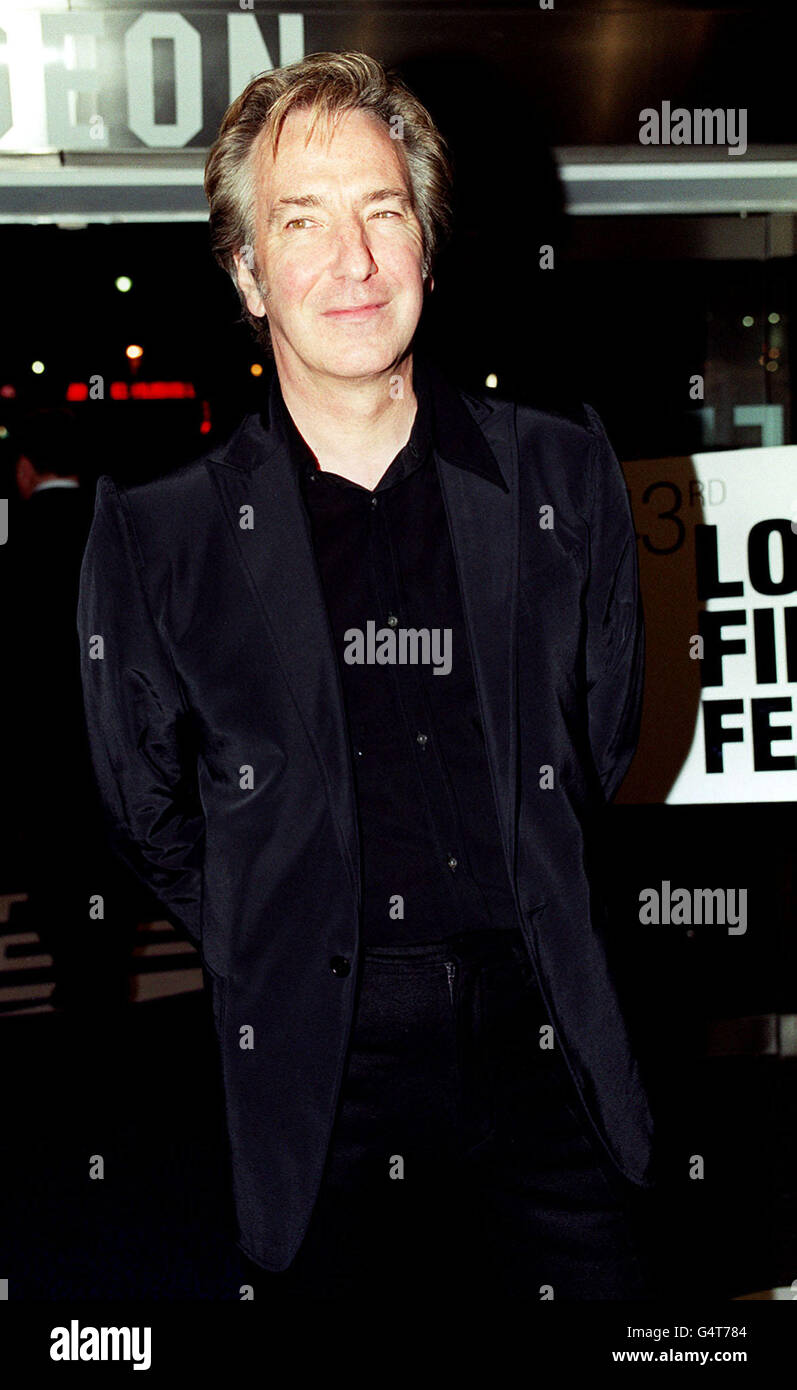 Actor Alan Rickman arrives for Director Ang Lee's "Ride with the Devil ...