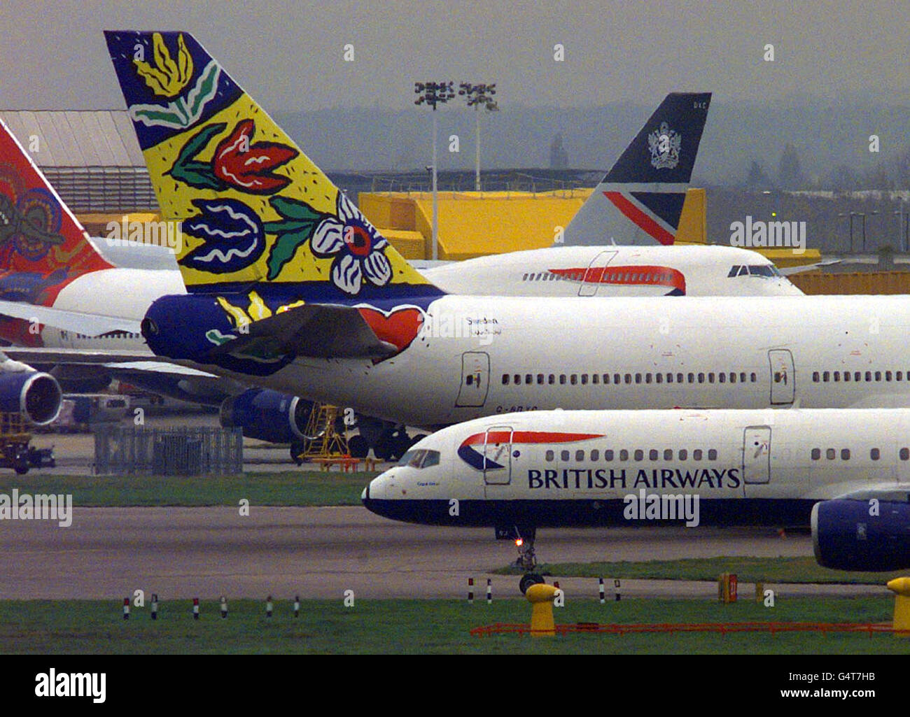 BA TAIL FINS Stock Photo - Alamy