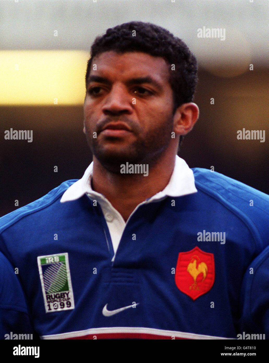 Emile ntamack of the france rugby world cup team hi-res stock ...
