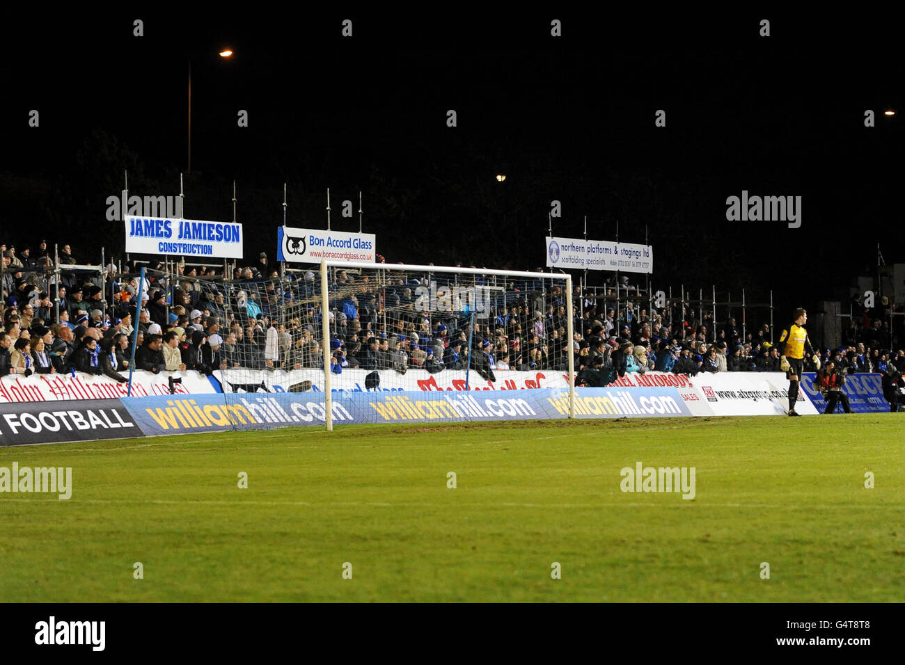 The peterhead supporters in the stands hi-res stock photography and ...