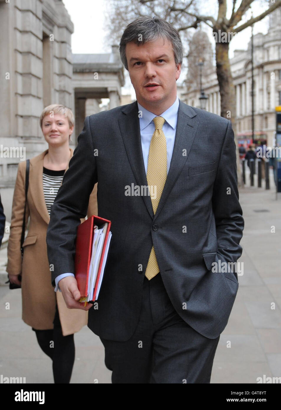 Scottish Secretary Michael Moore leaves Dover House, the London ...