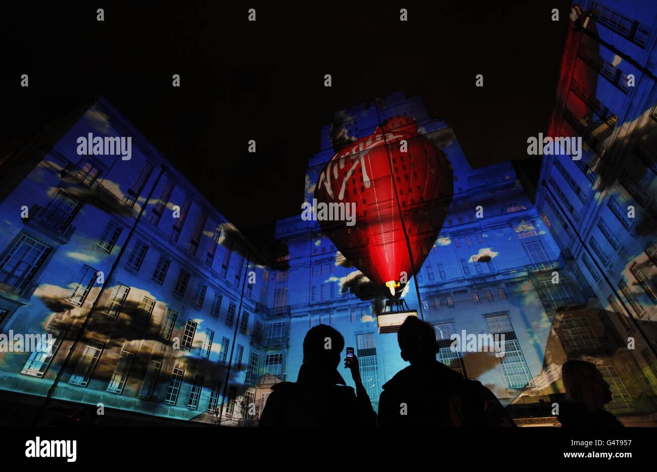 A 270 degree fully immersive 3D projection for Virgin Money appears at ...