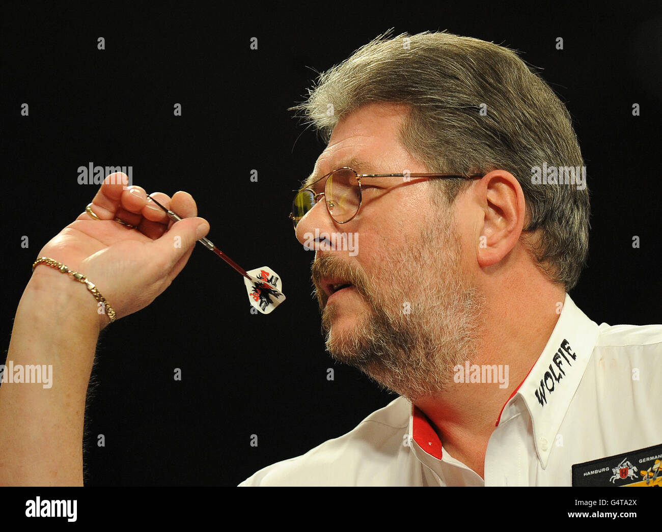 England's Martin Adams in action in the Quarter Final during the BDO ...