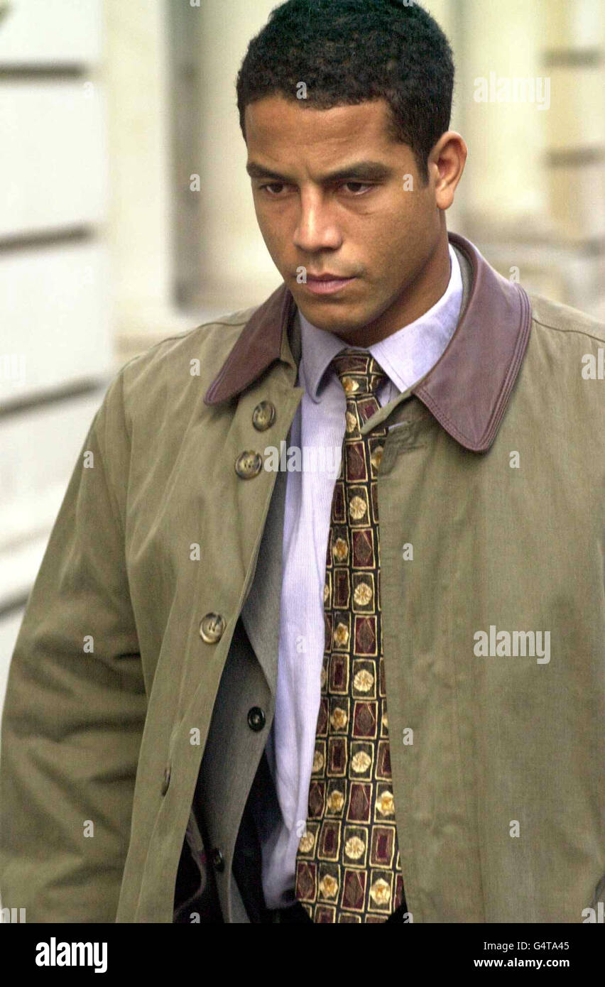 Rugby star Jeremy Guscott, 34, arriving at the Bristol Crown Court for ...