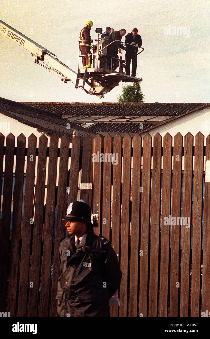 Fall Scene/police death Stock Photo - Alamy