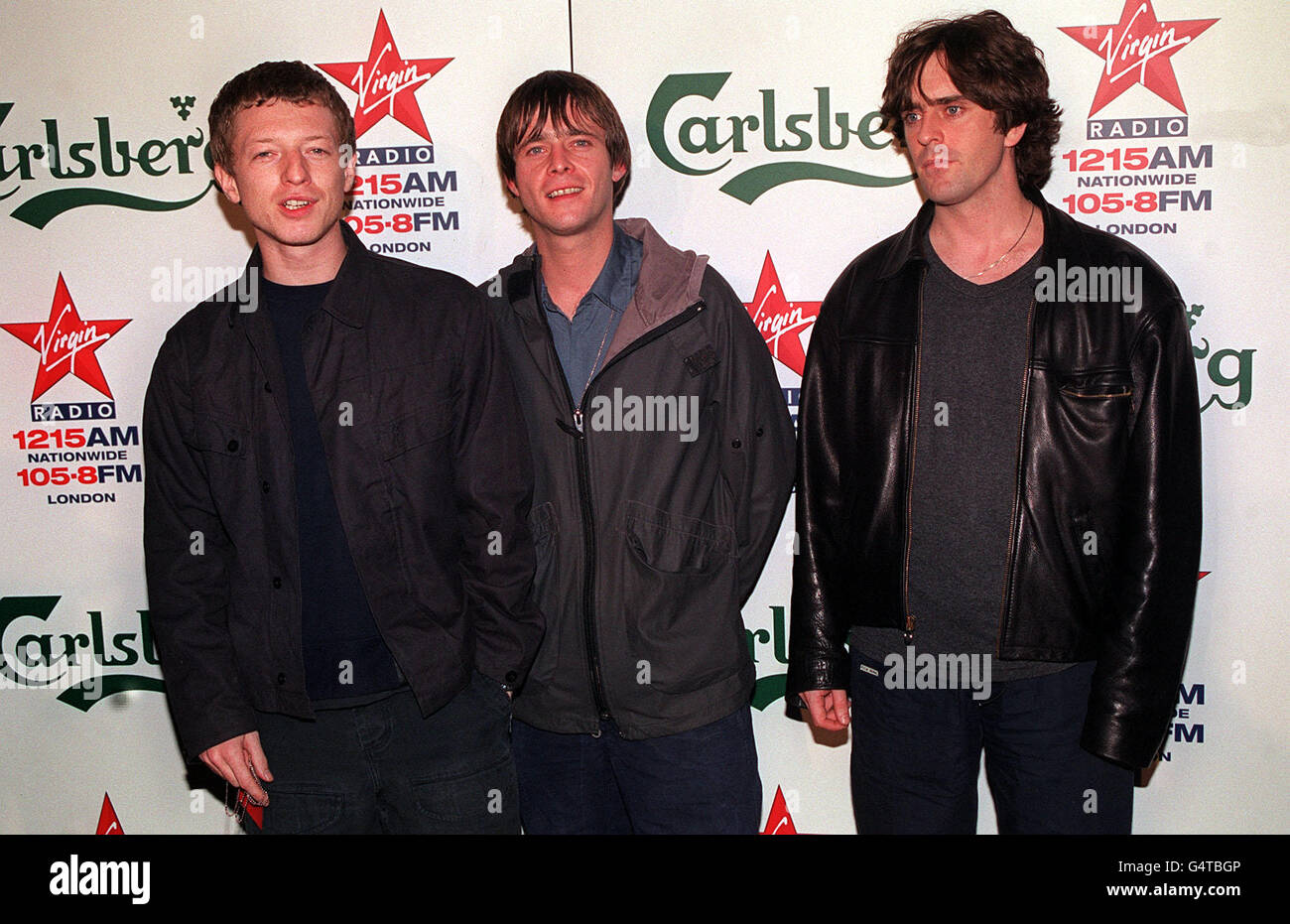 Lead singer of Cast, John Power with other band members, attending the ...