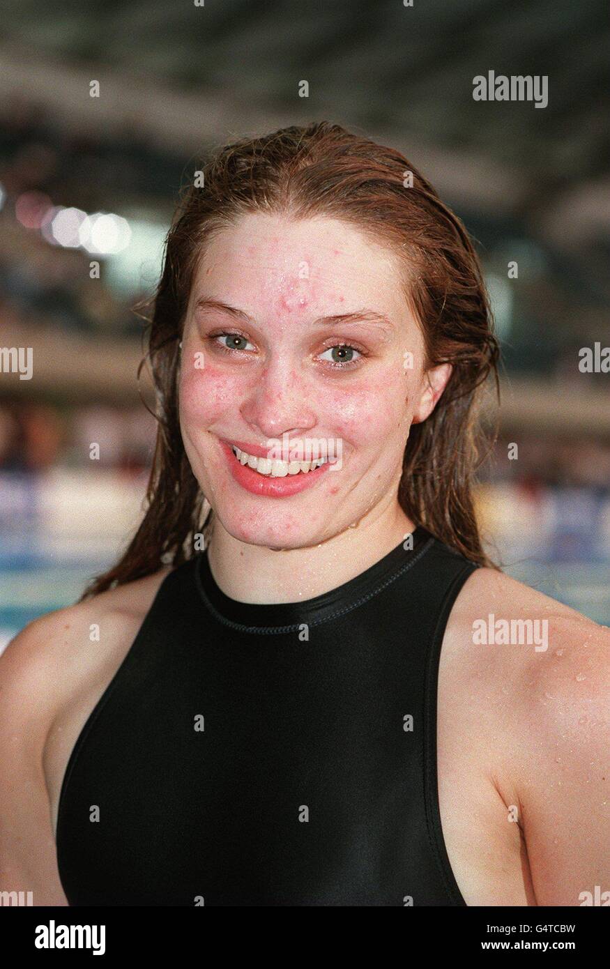 EUROPEAN SWIMMING TRAILS. ALEX BENNETT, GB SWIMMER Stock Photo - Alamy