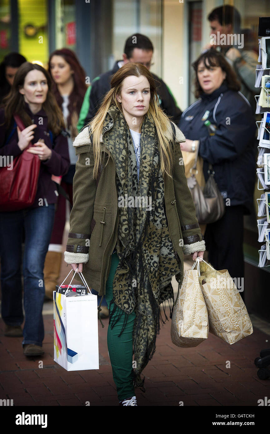 Irish consumers to cut spending on clothes hi-res stock photography and ...