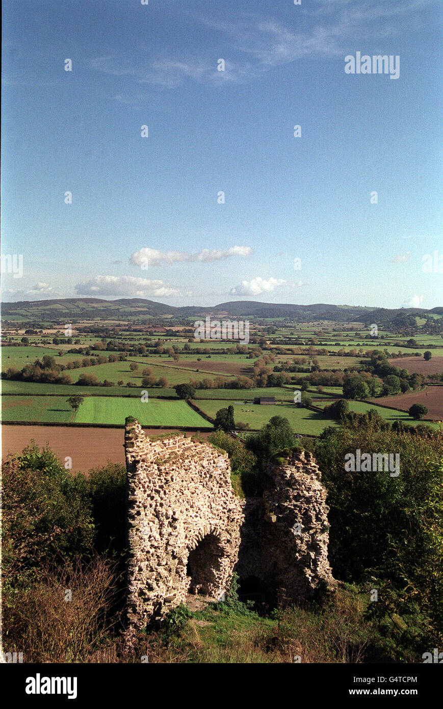 Eng Heritage/Wigmore Castle Stock Photo - Alamy