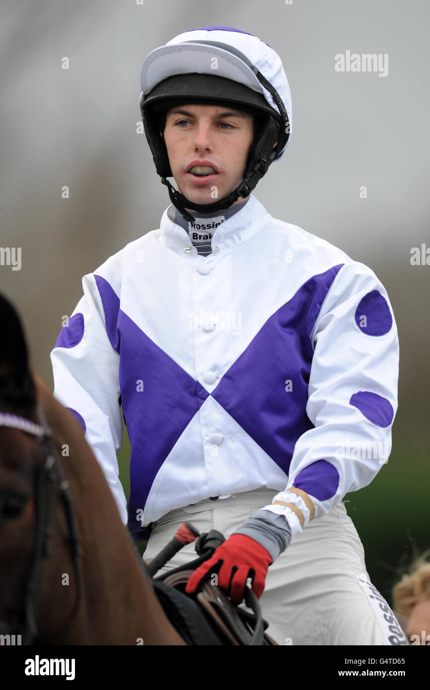 Horse Racing - Southwell Racecourse. Jockey Joe Cornwall Stock Photo ...