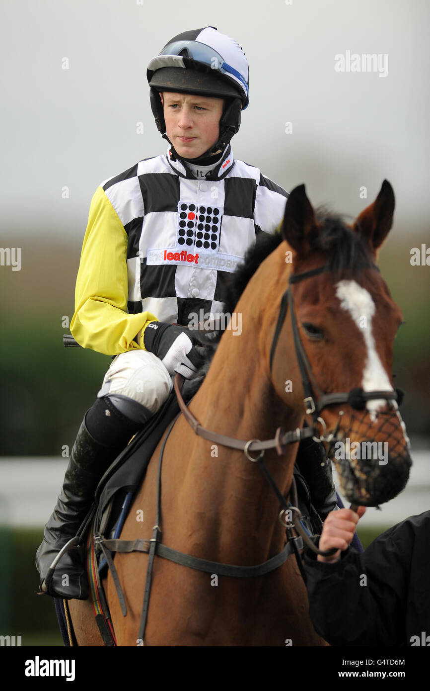 Jockey Conor O'Farrell on Mr Chow prior to the Membership Of Southwell ...